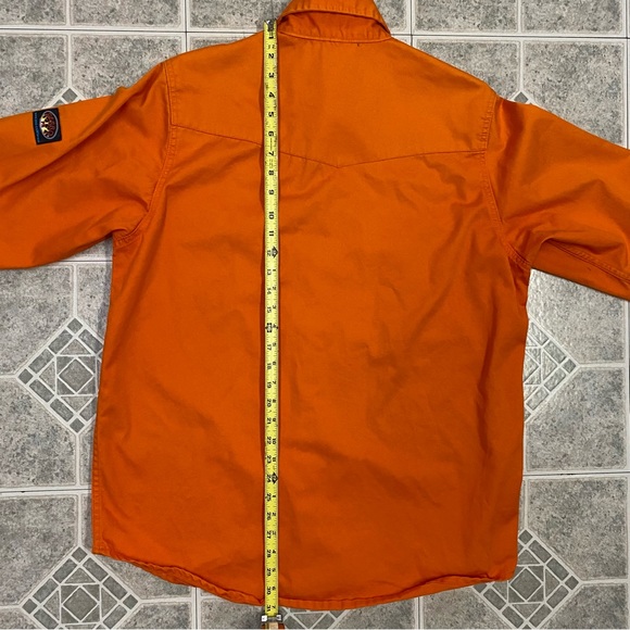 Rasco FR | Shirts | Rasco Fr Pearl Snap Orange Work Shirt Nfpa 212 ...